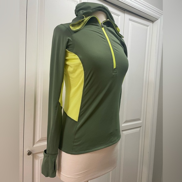 Patagonia | Tops | Patagonia Womens Green And Yellow Activewear Hoodie ...